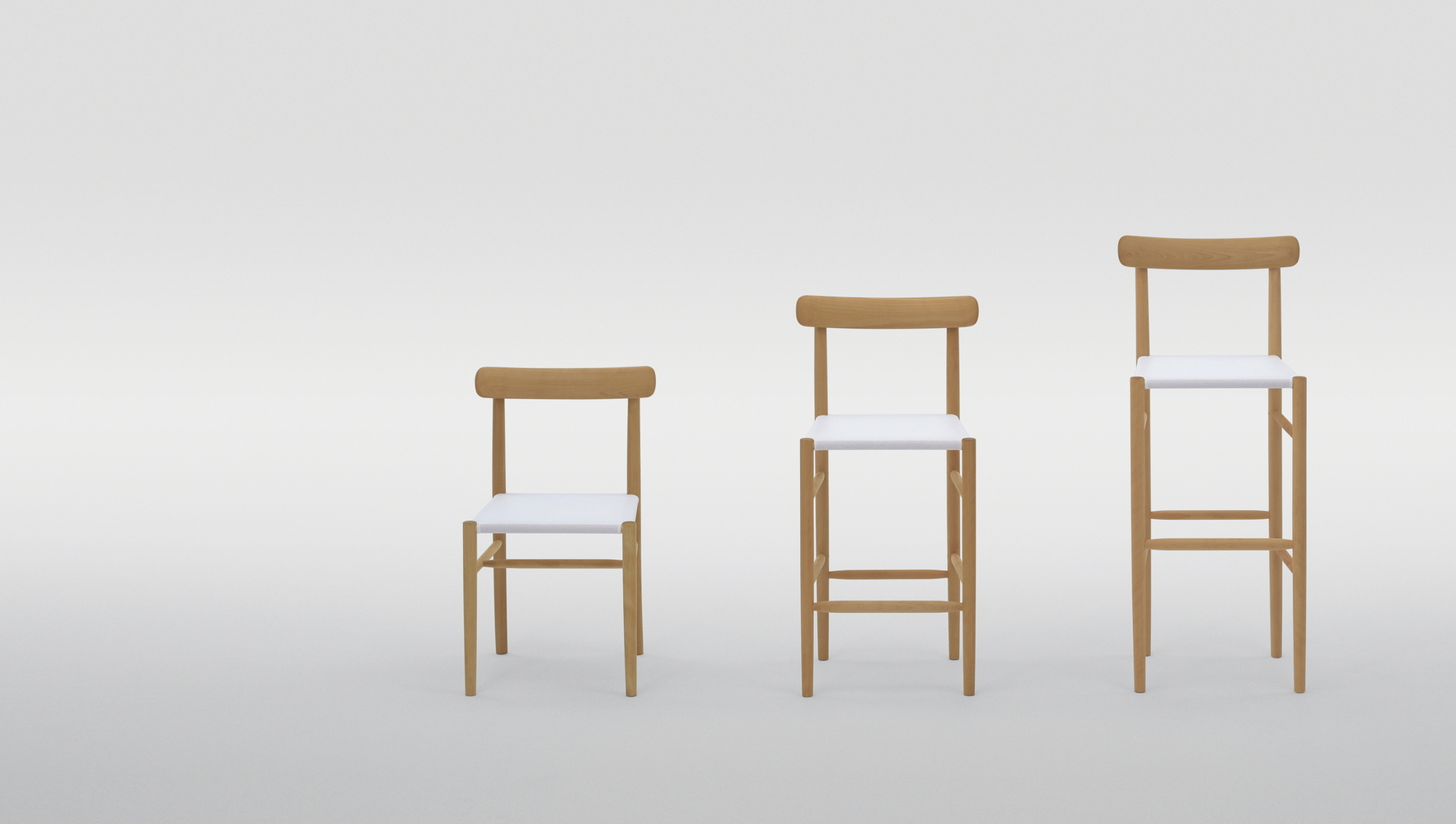BAR STOOL Mid (mesh seat) | Products | Maruni Wood Industry