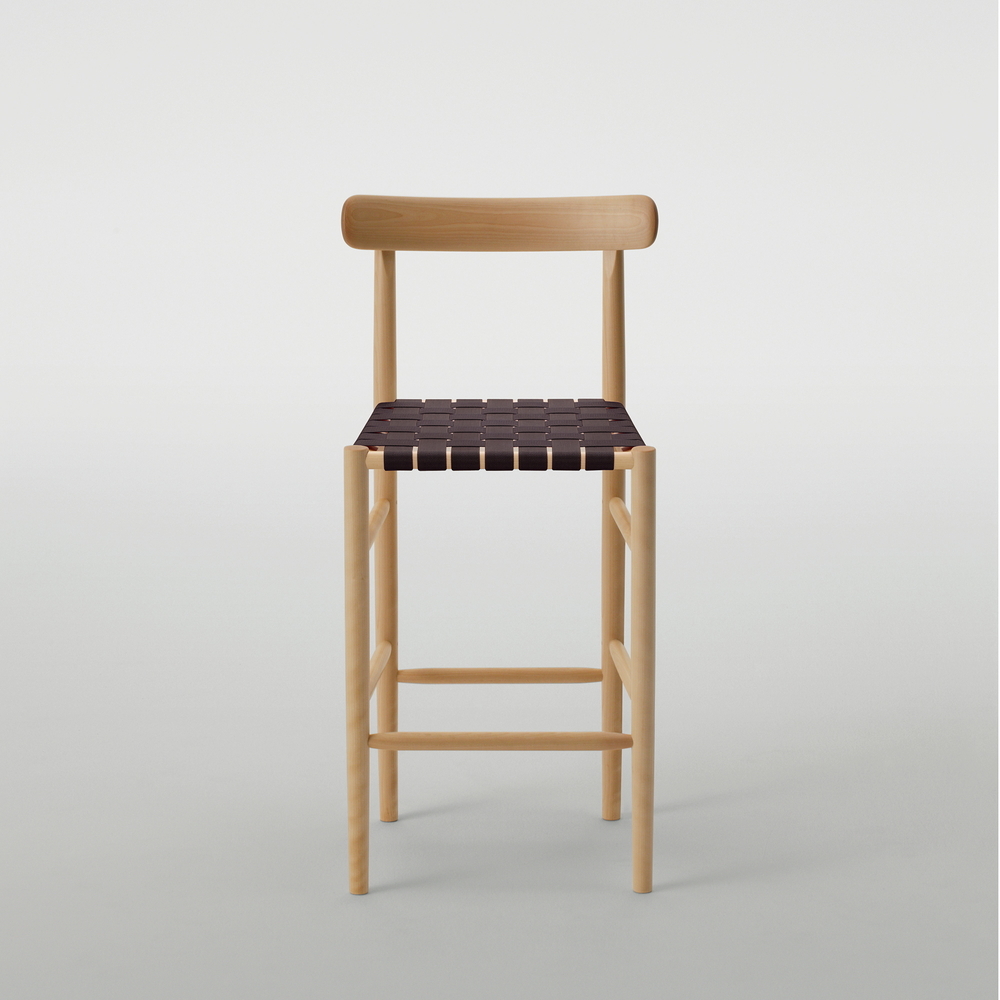 BAR STOOL Mid (webbing seat) | Products | Maruni Wood Industry