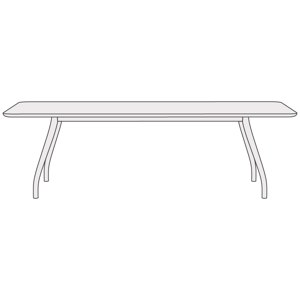 TABLE 240 (rectangular, wooden top) | Products | Maruni Wood Industry